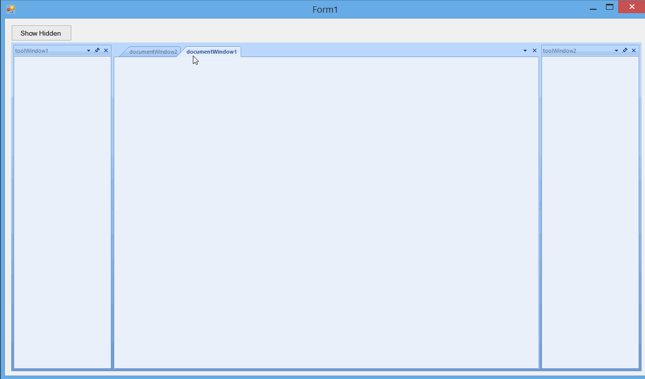 Is It Possible To Hide A Floating Document Window In Ui For Winforms Dock Telerik Forums