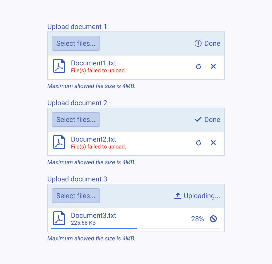 Guidelines For Using The Upload Component Design System Kit