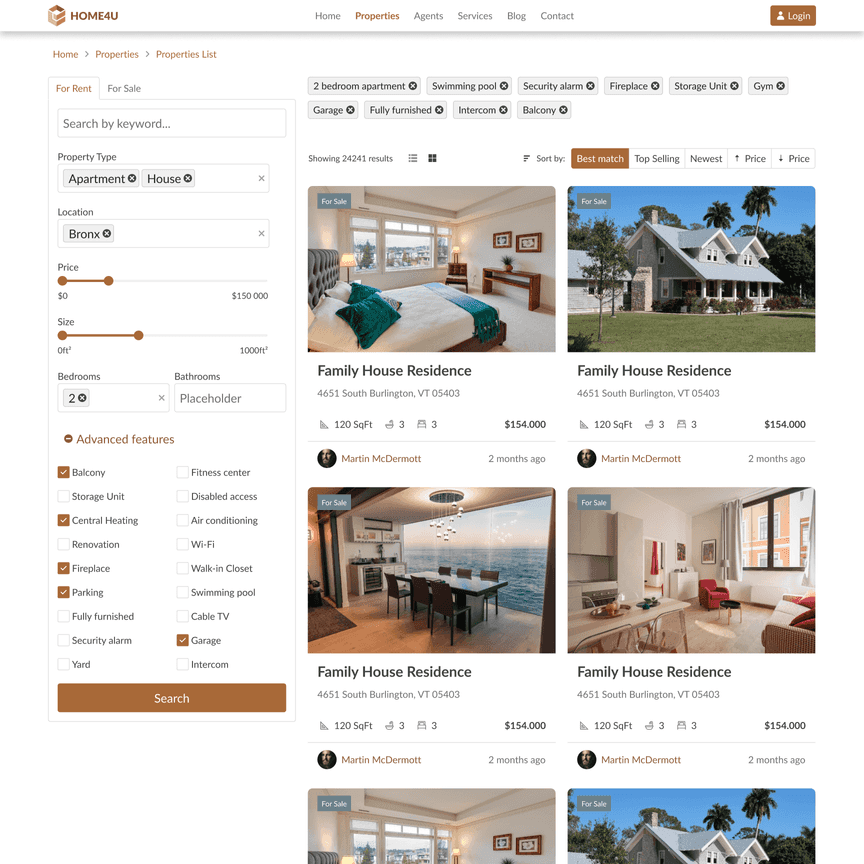 Real Estate Landing Page Template | Progress Telerik