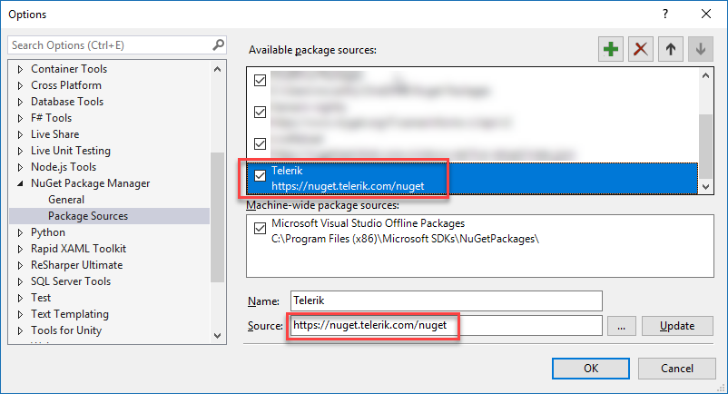 nuget can't connect to https://nuget.telerik.com/nuget in UI for Xamarin | Telerik Forums