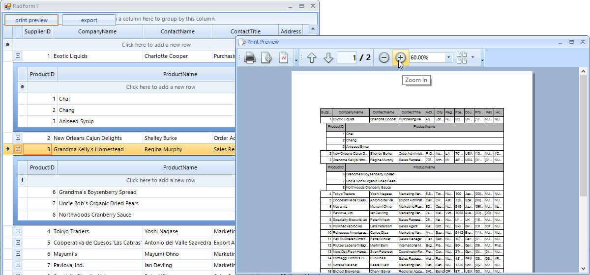 Hierarchical grid child template in UI for WinForms | Telerik Forums