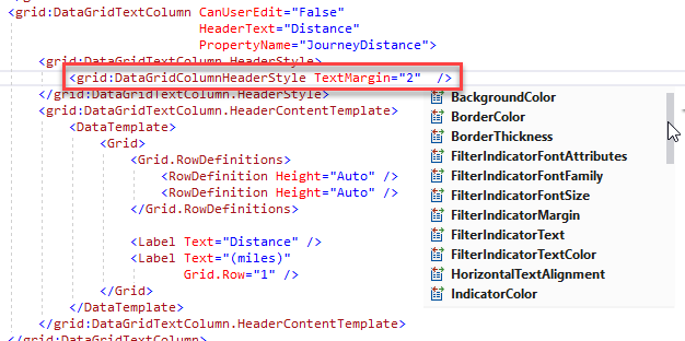 How To Display Datagrid Column Header In 2 Lines In Ui For Xamarin Telerik Forums