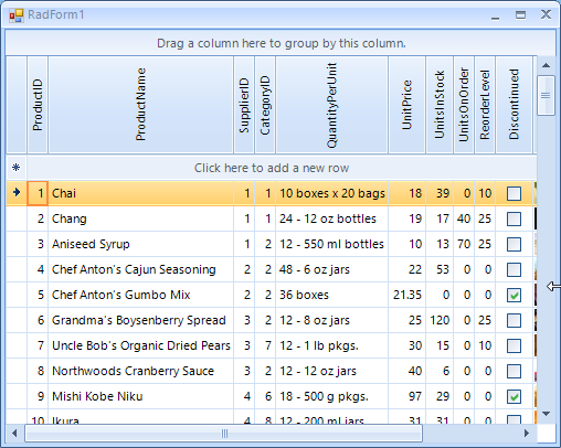 Datagrid Vertical Column Headings And Custom Cell Formatting In Ui For Winforms Telerik Forums 