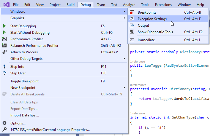 Syntax Highlighting Strings (Custom Language) in UI for WinForms | Telerik Forums