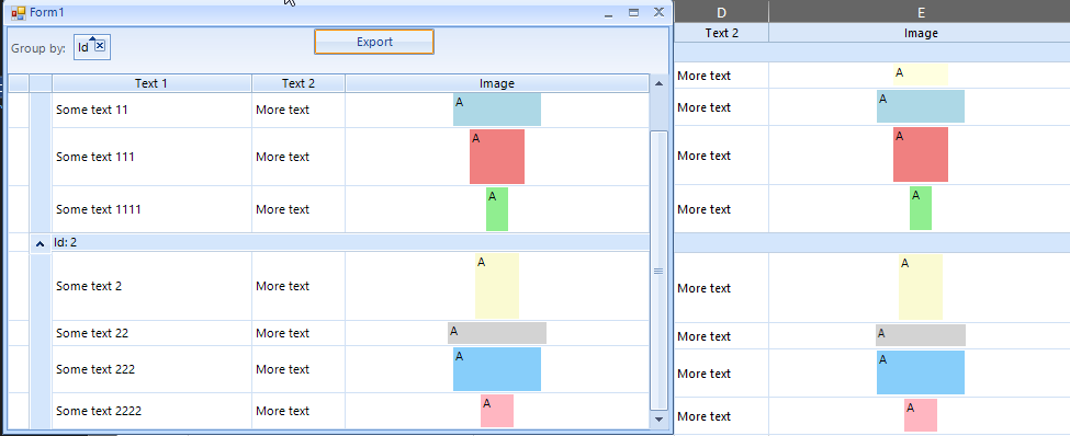 Export RadGridview to Excel with variable image sizes (adjusting cell ... Export RadGridview to Excel with variable image sizes (adjusting cell ...