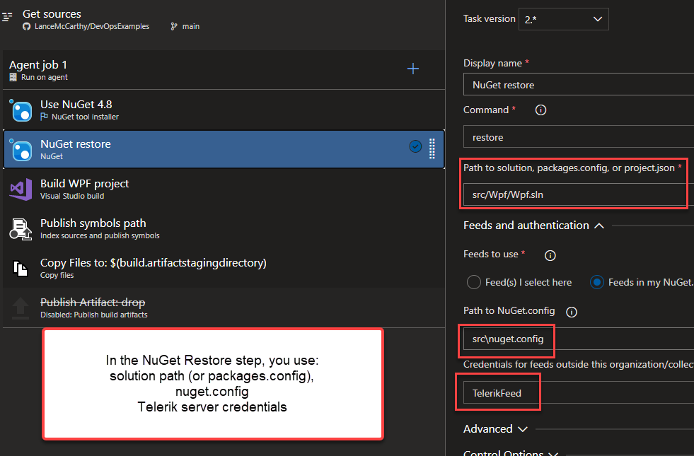 Azure Devops Nuget Restore Failing In Community Forums Telerik Forums