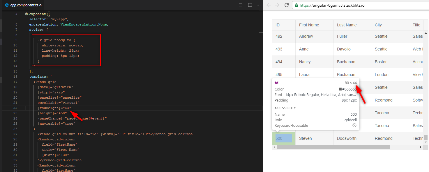 Grid Row Height Issue In Kendo Ui For Angular Telerik Forums