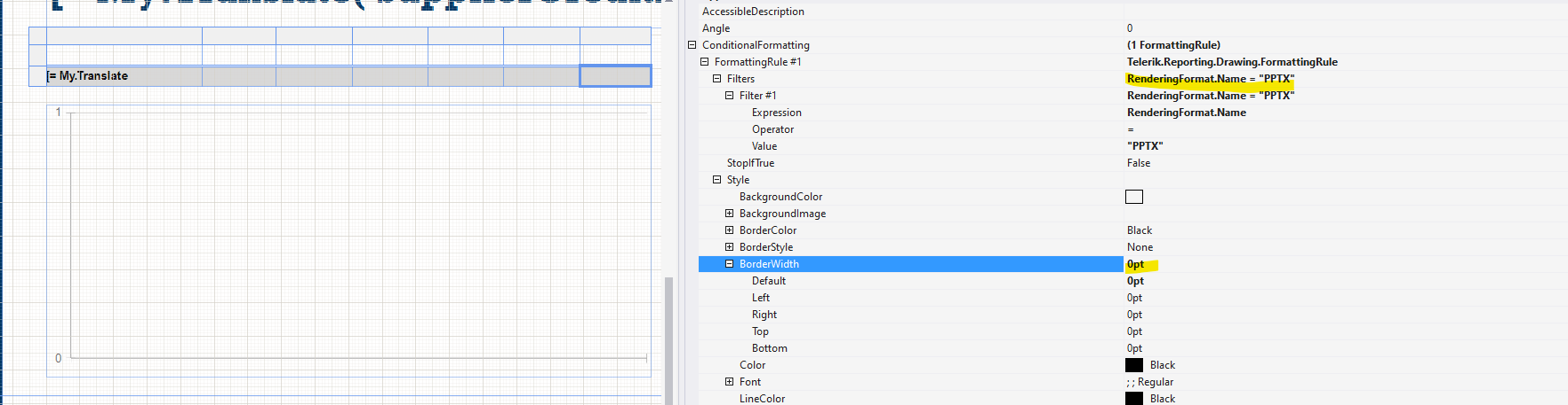 Table without borders in Powerpoint in Reporting | Telerik Forums