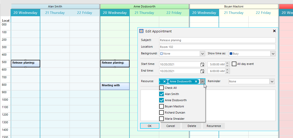 Is Radscheduler The Best Tool Function To Program A Room Booking System In Ui For Winforms