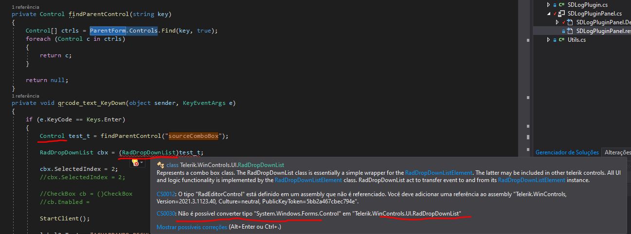 Convert "Telerik.WinControls.Ui.RadDropDownList" to "System.Windows.forms.Control" not possible ...