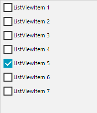 How to get a checkedlistbox with only single item checked in UI for ...