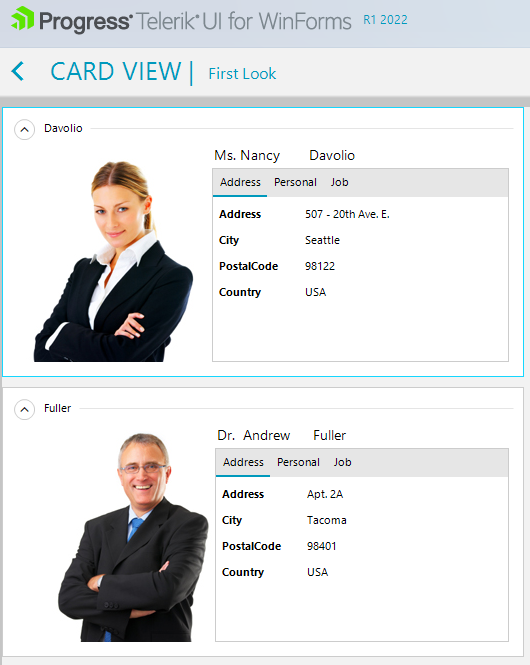 Card Dashboard Similar in WinForms in UI for WinForms | Telerik Forums