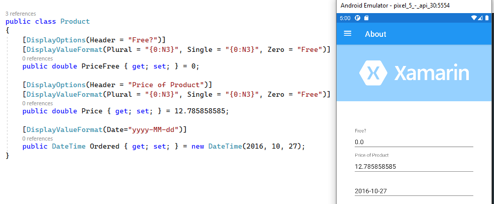 Dataform Using Numeric Format Strings In Ui For Xamarin Telerik Forums 7157