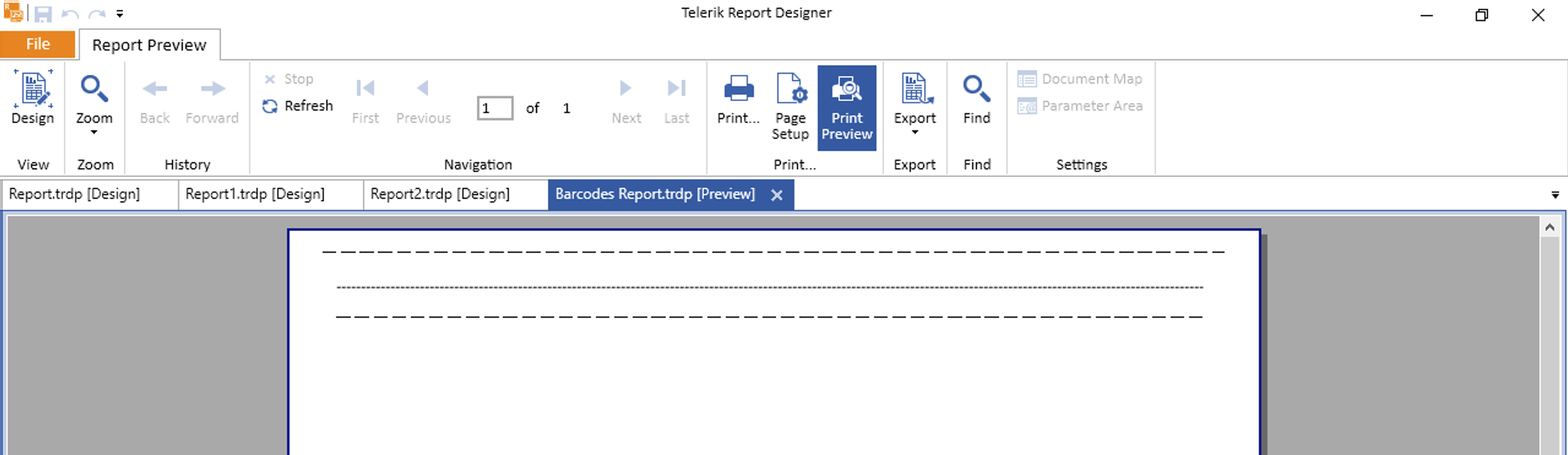 Dashed lines in Reporting | Telerik Forums