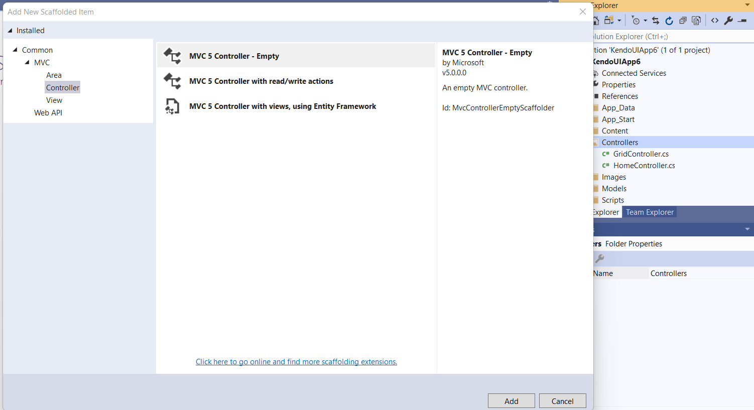 Aspnet Core Scaffolding In Ui For Aspnet Mvc Telerik Forums