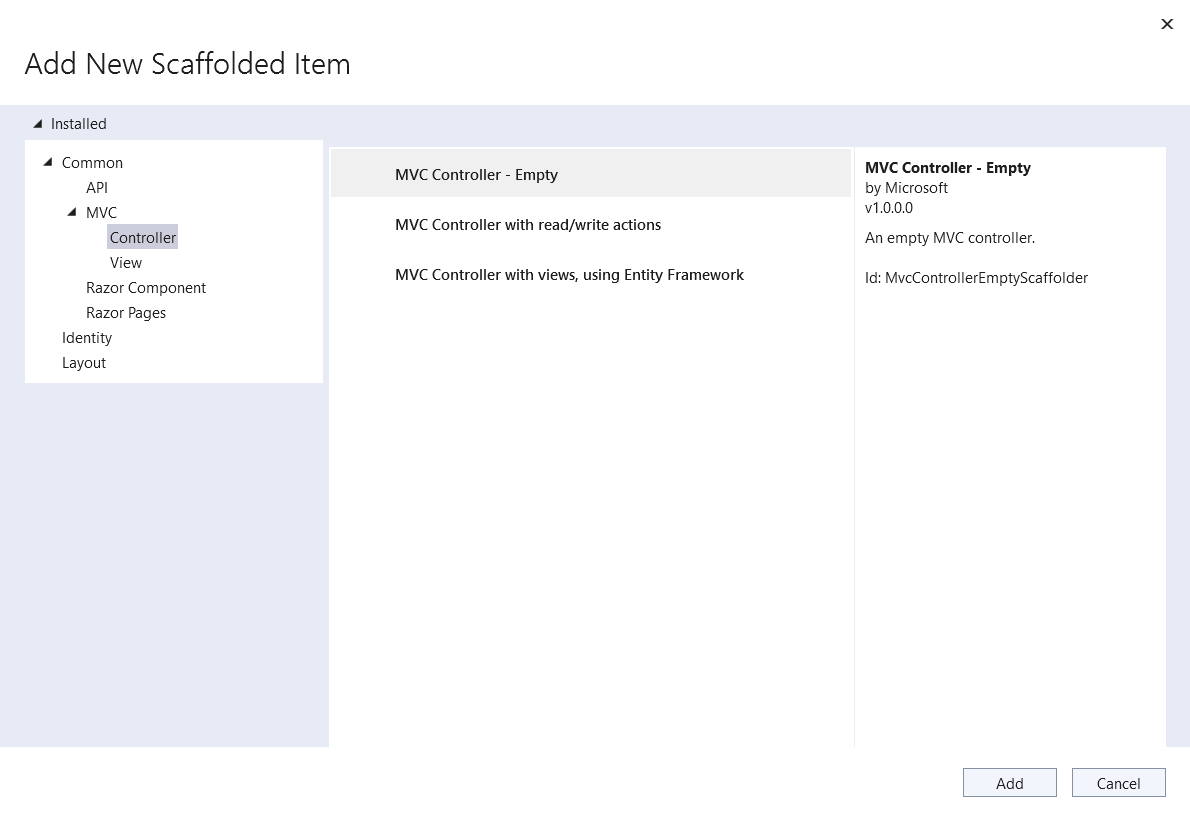 Aspnet Core Scaffolding In Ui For Aspnet Mvc Telerik Forums