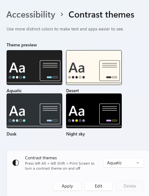 RadGriwView header text losses contrast in Windows 11 Contrast mode in UI for WPF | Telerik Forums