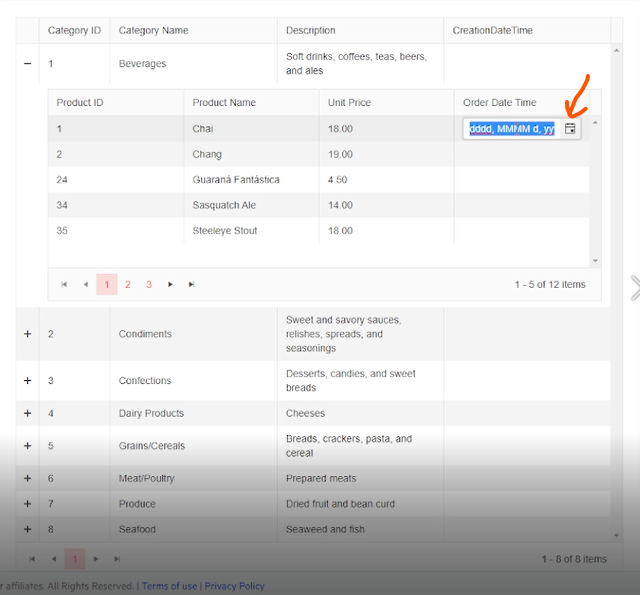 DateTime picker in Grid Hierarchy in UI for Blazor | Telerik Forums