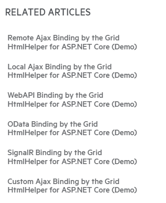 Telerik Grid doesn't show data in UI for ASP.NET Core | Telerik Forums