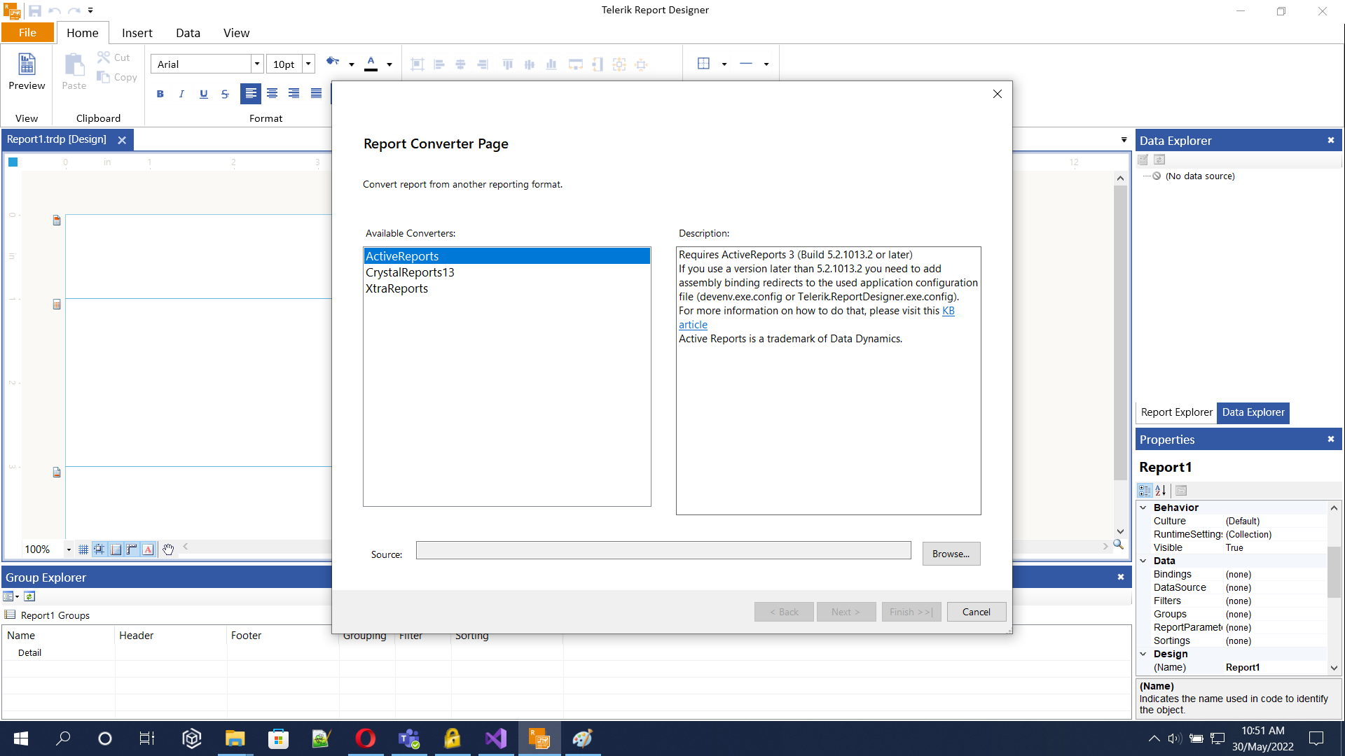 How To Convert Net Class Library Report To Standalone Trdp Report In Reporting Telerik Forums