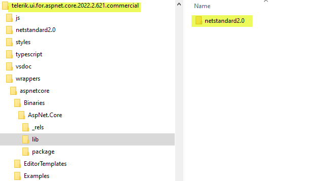 Binaries only for netstandard2.0? in UI for ASP.NET Core | Telerik Forums