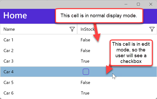 Checkbox in DataGrid in UI for .NET MAUI | Telerik Forums