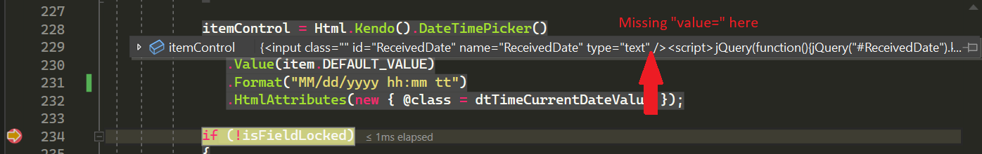 Missing value in Date Time Picker in UI for ASP.NET MVC | Telerik Forums