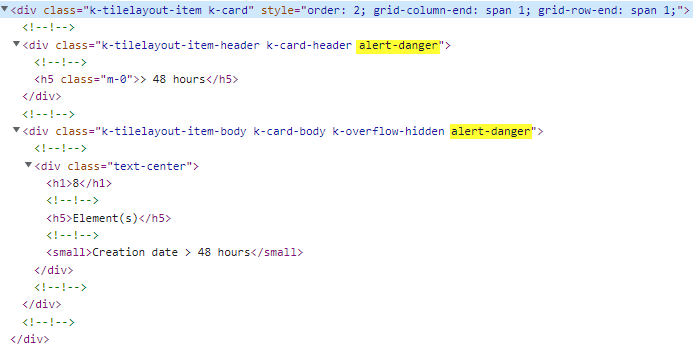 Tilelayoutitem Override Background Color Using Bootstrap Css Class In Ui For Blazor Telerik