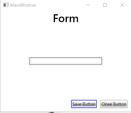 Indicating default button in a dialog with text input in UI for WPF ...