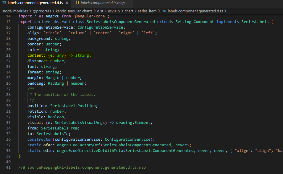 100% stacked bar chart - show percentages as labels in the bar in Kendo UI for Angular | Telerik ...