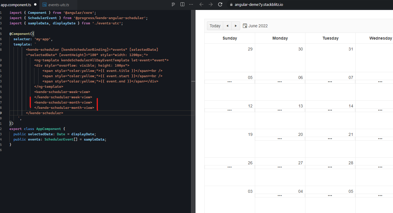 Kendo UI scheduler - event rendering template in Kendo UI for Angular ... Kendo UI scheduler - event rendering template in Kendo UI for Angular ...