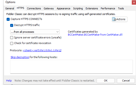 Fiddler not capturing HTTPS - AutoProxy Detection failed. in Fiddler | Telerik Forums