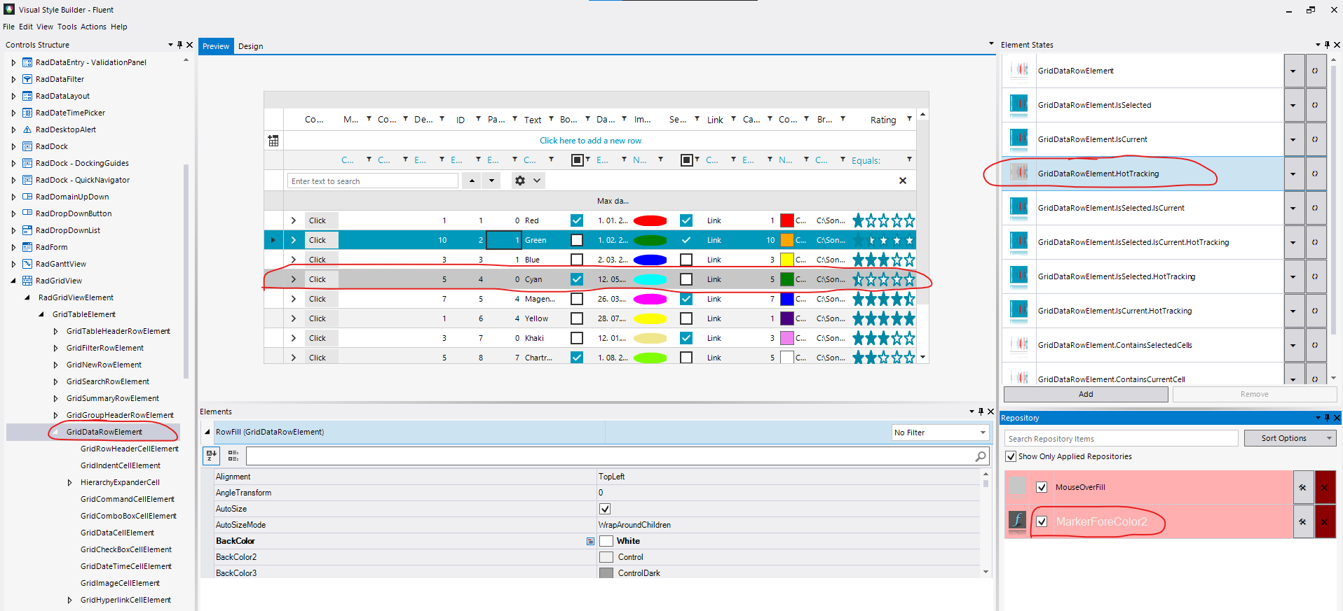 Visual Style Builder And Grid In Ui For Winforms Telerik Forums