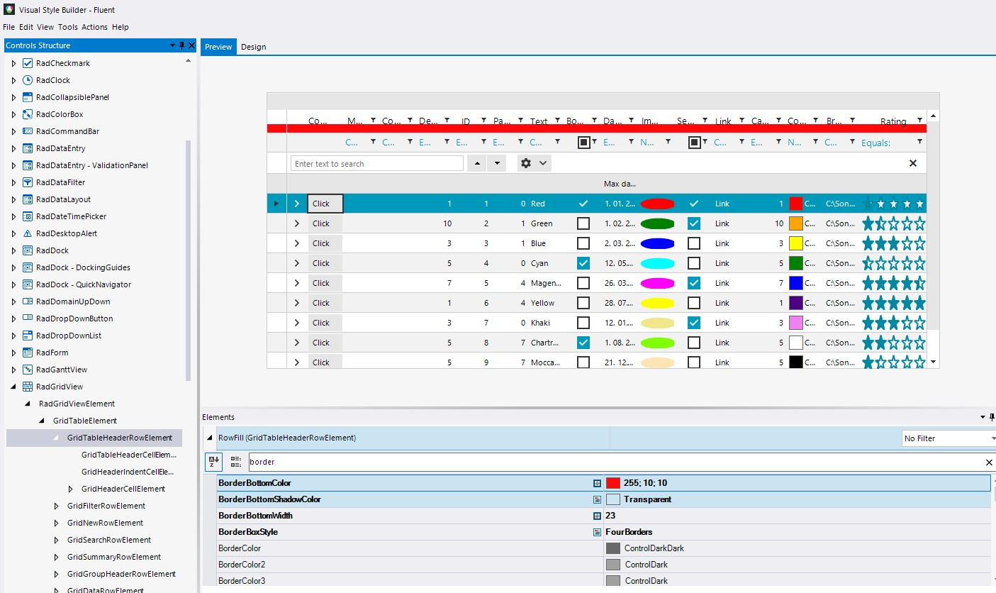 Visual Style Builder And Grid In Ui For Winforms Telerik Forums 