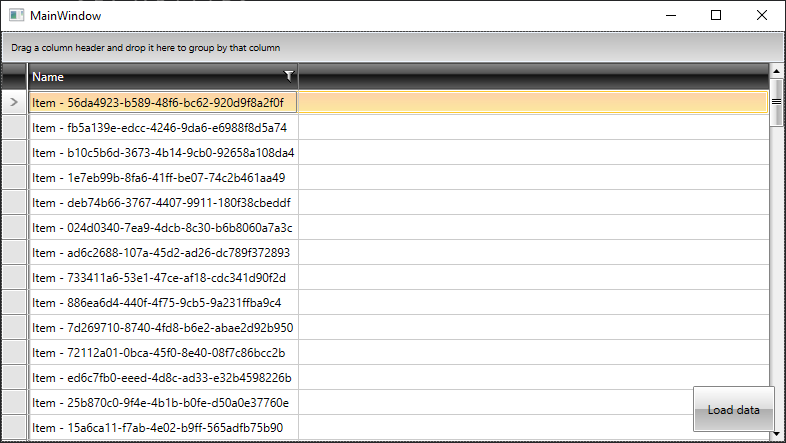 RadGridView IsBusy indicator not displaying until data is loaded in UI for WPF | Telerik Forums