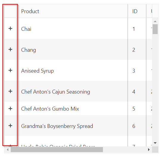 Lock The Expandcollapse Column In Kendoreact Telerik Forums