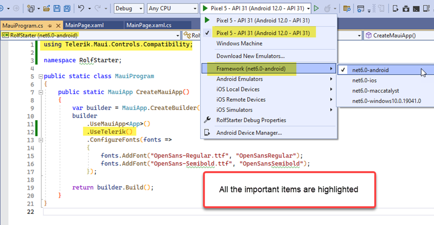 Warning .UseTelerik in MauiProgram.cs in UI for .NET MAUI | Telerik Forums
