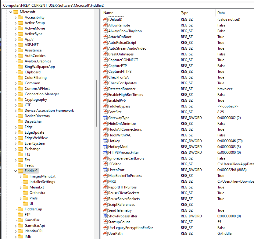 Documentation of all available preferences in Fiddler | Telerik Forums