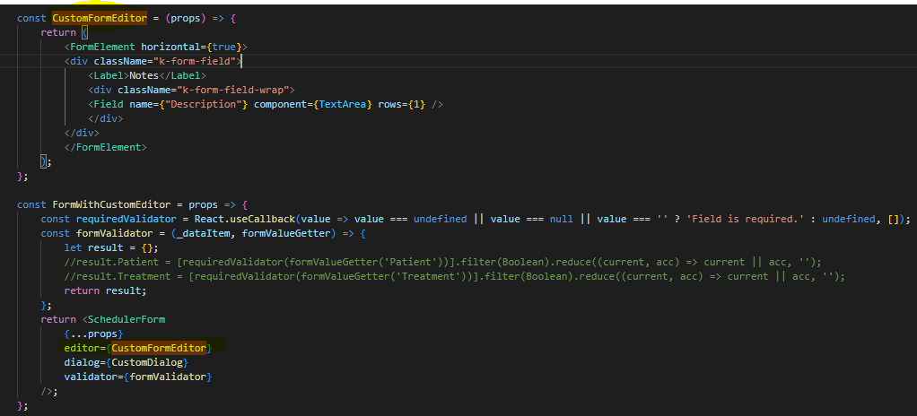 Using A Custom Form Editor For Scheduler In Netsuite In Kendoreact Telerik Forums
