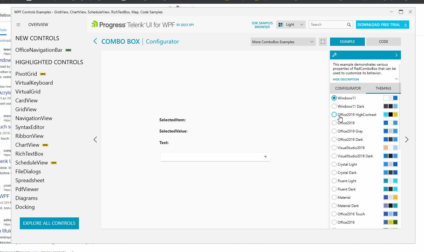 RadComboBox Flicker between two items when scrolling on Windows 11 Theme in UI for WPF | Telerik ...