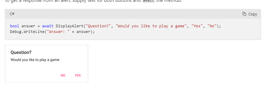 Any Suggestion For Interacting With The User Via A Pop Up In Ui For