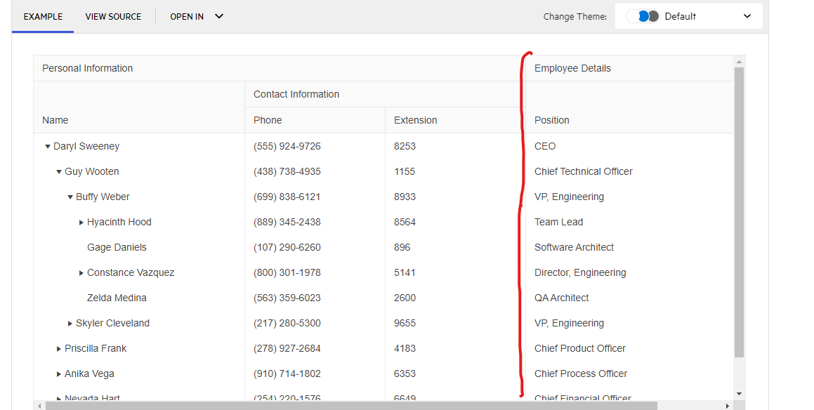 How To Add Border Style To Only A Certain Column Side In Kendoreact Telerik Forums 