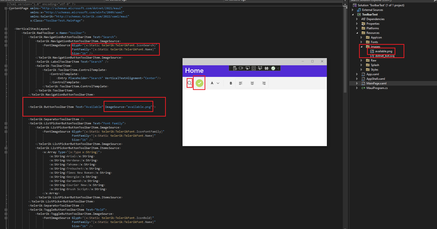 How do you use a plain image file (such as .png) as the image for a ButtonToolbarItem? in UI for ...