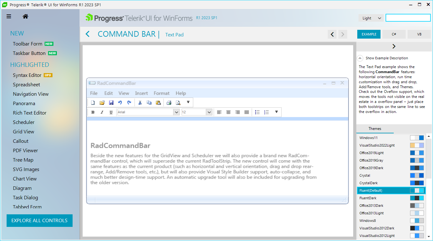 Replace Infragistics Toolbar Using Telerik Controls In Ui For Winforms Telerik Forums