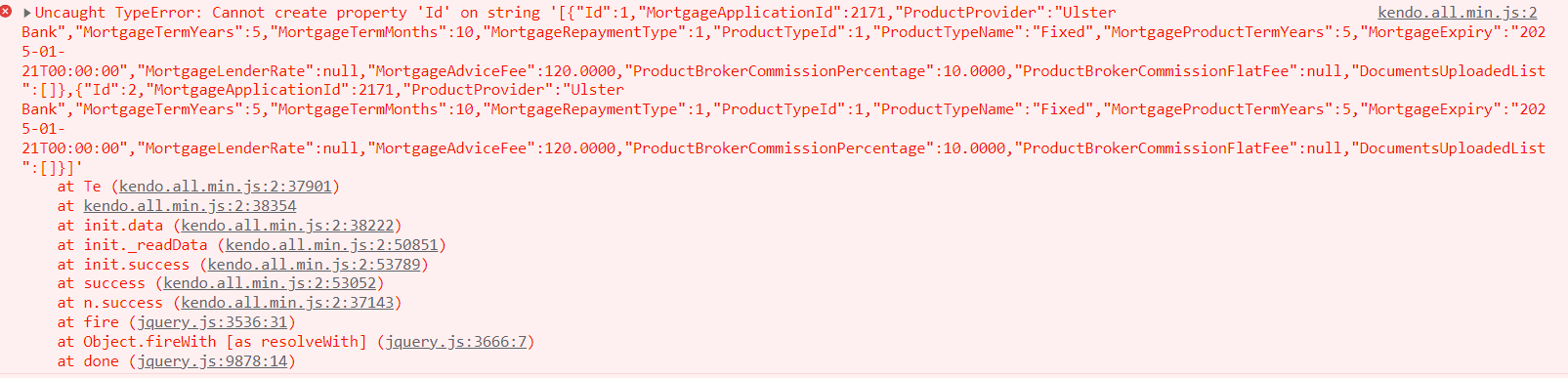Remote .Net Core - TypeError: cannot create property 'Id' on string in ... Remote .Net Core - TypeError: cannot create property 'Id' on string in ...
