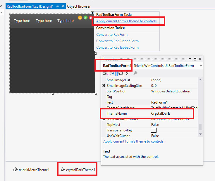 You Have A Bug In Radtoolbarforms Theme Setting In Ui For Winforms Telerik Forums 