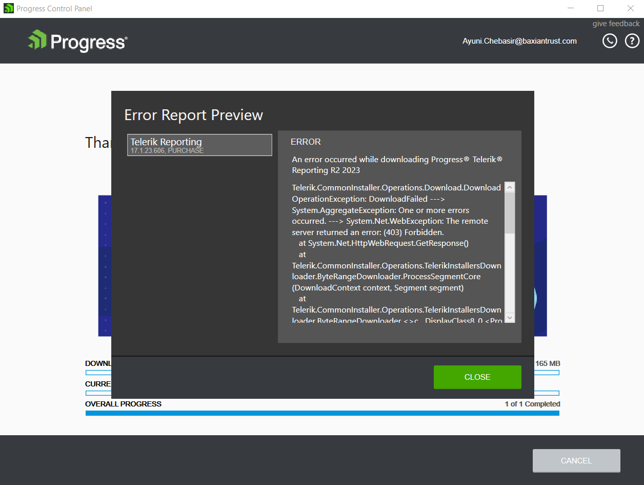Cannot Install Reporting In Ui For Winforms Telerik Forums