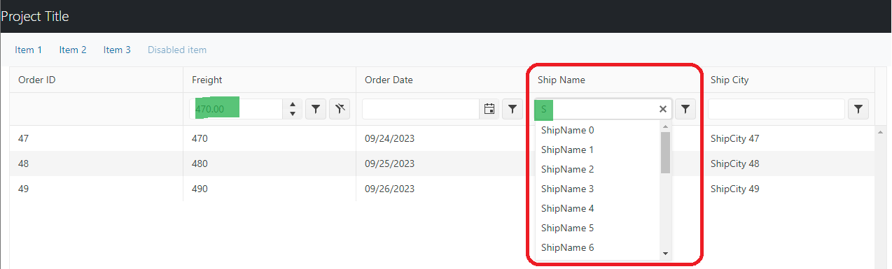 Kendo Grid Mvc Is Possible To Suggest In The Filter Field Only