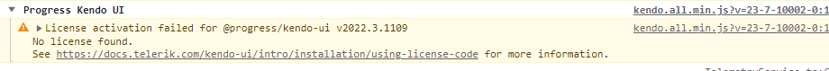 Kendo UI license activation failed in Kendo UI for jQuery | Telerik Forums Kendo UI license activation failed in Kendo UI for jQuery | Telerik Forums