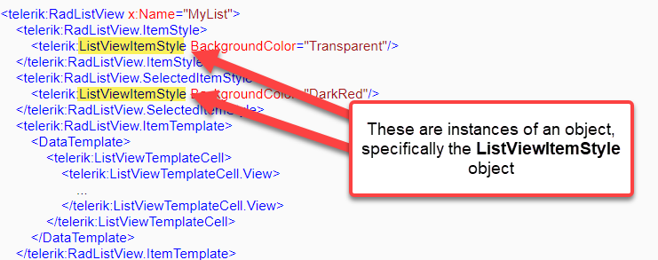 Exception In Listview When Defining Itemstyle And Selecteditemstyle Backgroundcolor In C